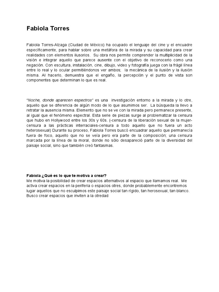 Fabiola Torres | PDF