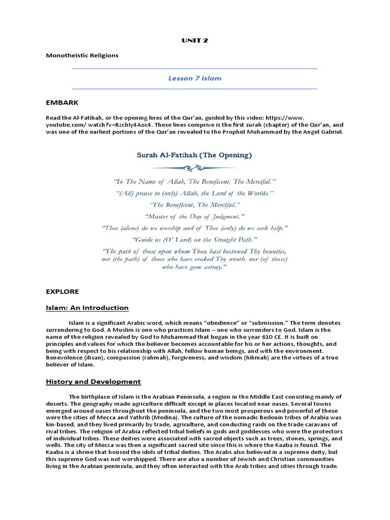 An Overview of the Origins, History, Spread, and Development of Islam ...