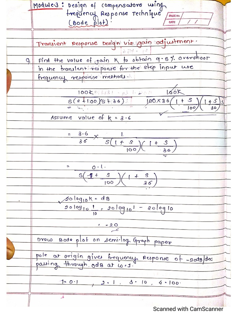 CSD - Bode Plot (Design of Compensators Using Frequency Response) PDF | PDF