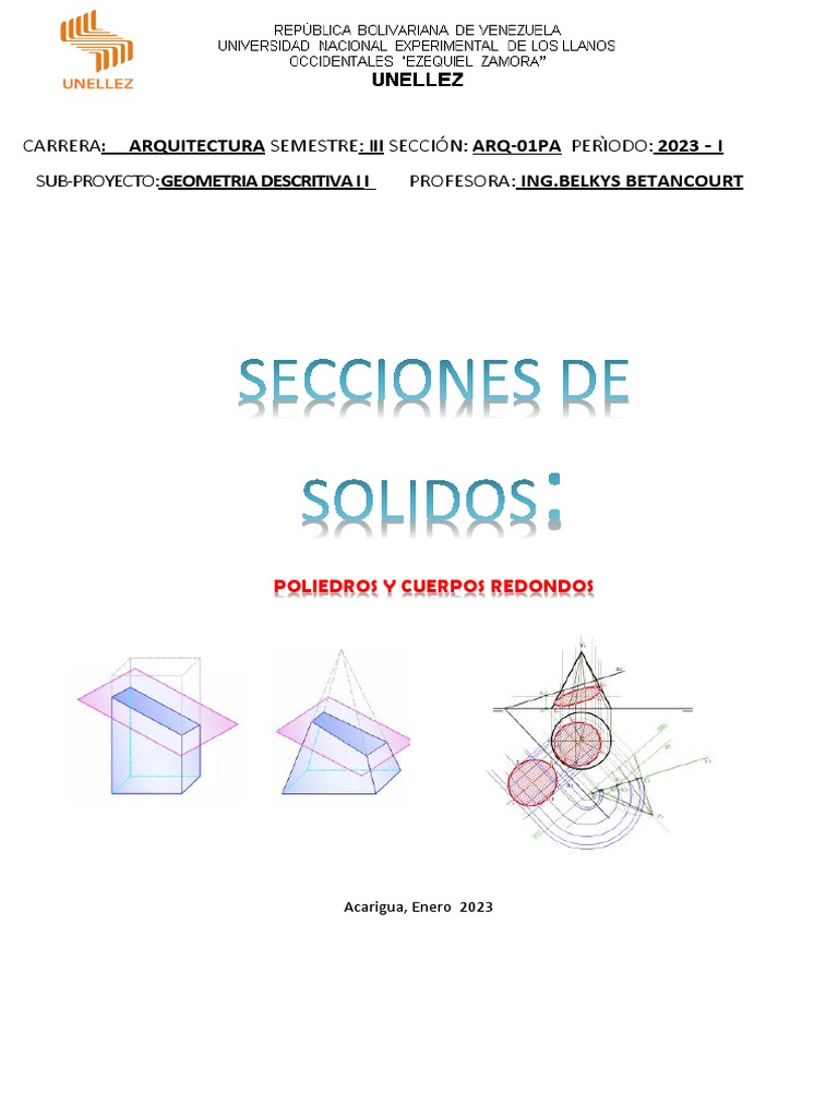 Guia 1 de Ejercicios de Geometria Descriptiva Iii | PDF