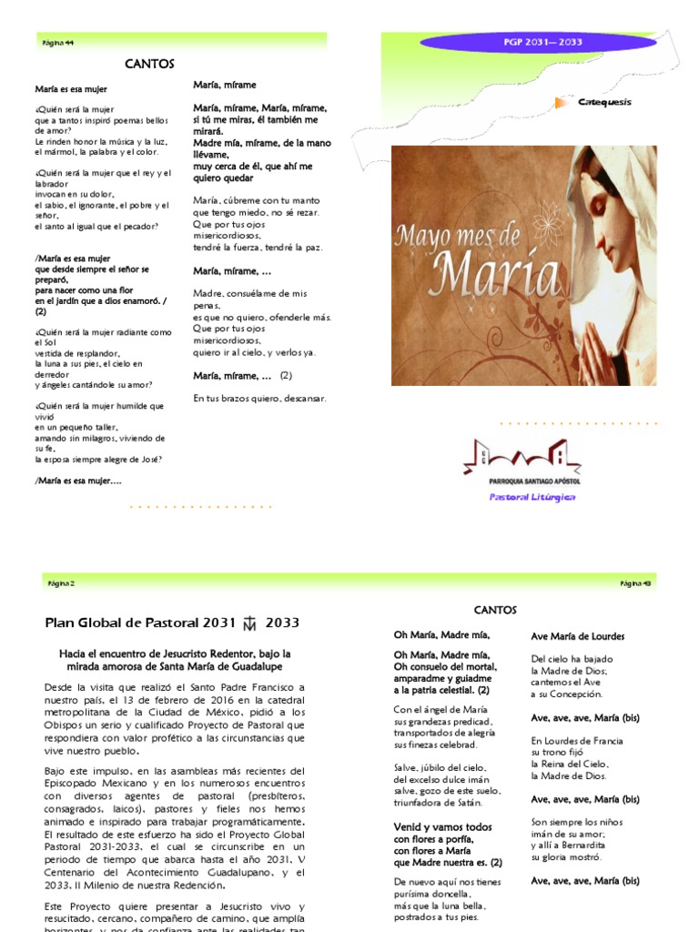 Mayo: Mes de María y sus Cantos | PDF | María, madre de Jesús | Cristo ...