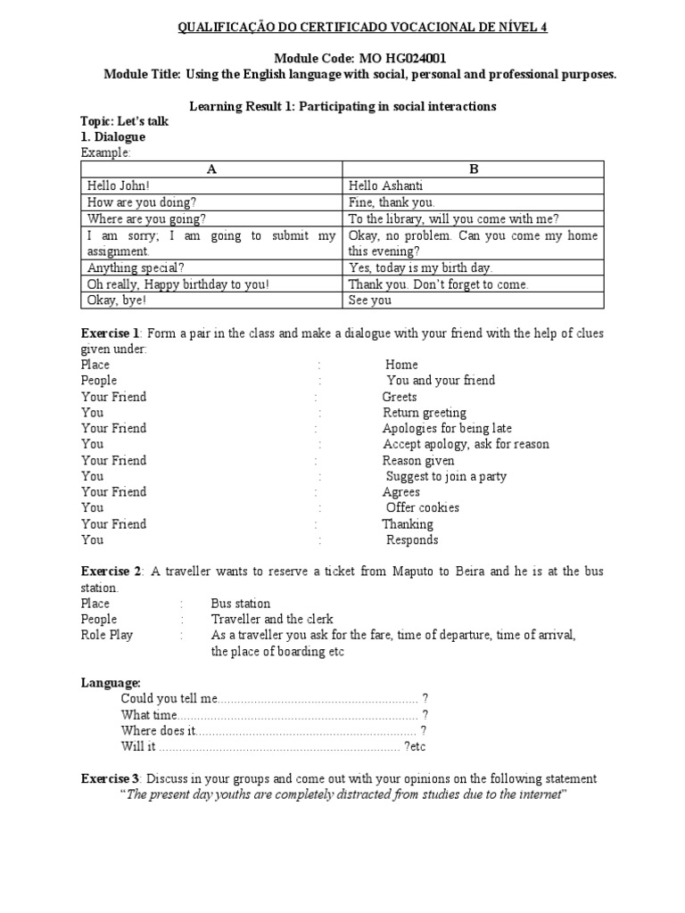 Using English for Social, Professional, and Personal Purposes: A Guide to Grammar, Vocabulary ...