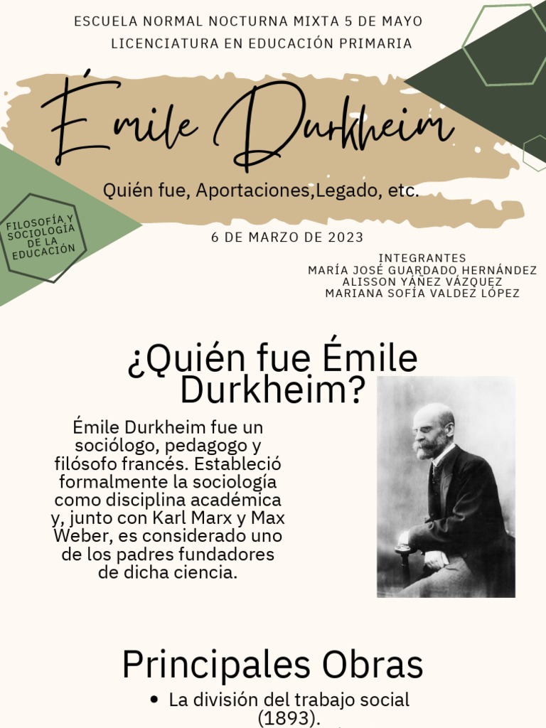Émile Durkheim | PDF