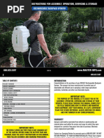 Z-Spray Owner's Manual and Maintenance Guide | PDF | Gasoline | Pump