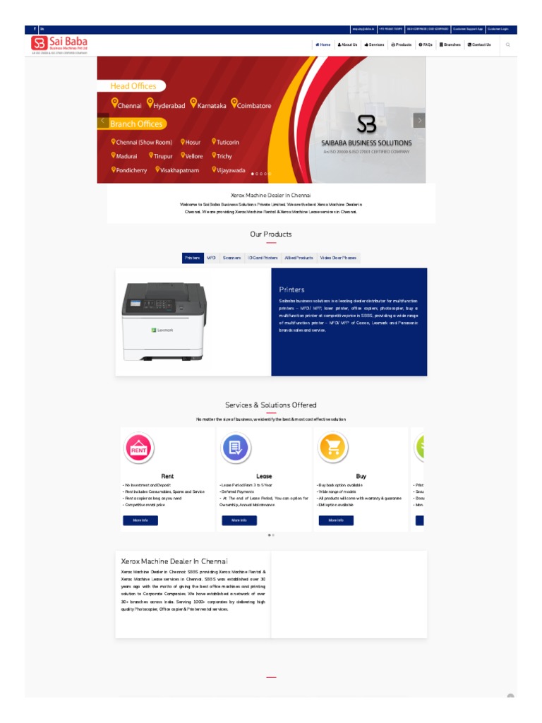 Sai Baba Business - Photocopier and Printer Machine | PDF