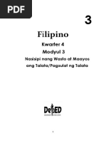 Peter Jharielle Angeles - Esp3 - q4 - Mod1 - Pananalig Sa Diyos - v1 | PDF