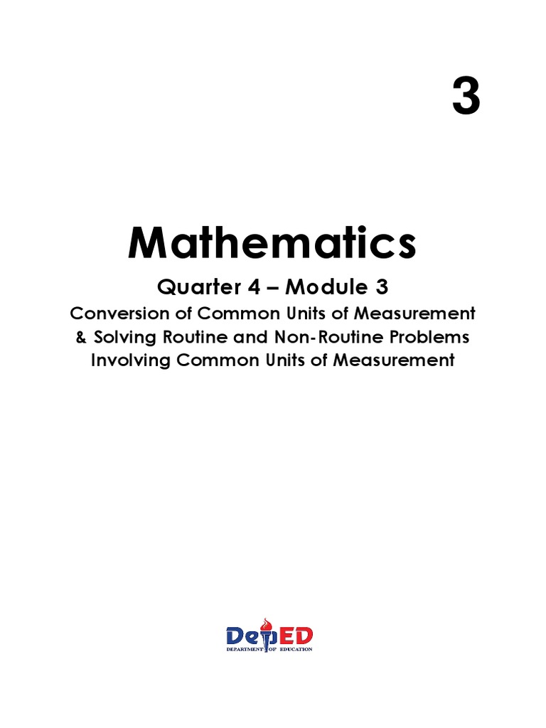 Mathematics: Quarter 4 - Module 3 | PDF