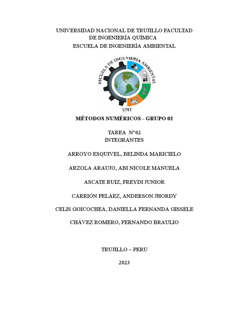 Tarea N°2 - Métodos Numéricos PDF | PDF