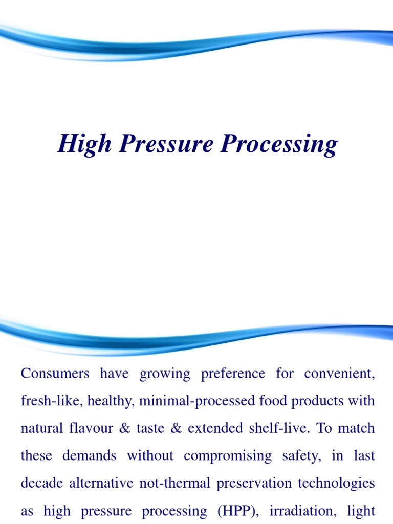 High Pressure Processing PDF | PDF