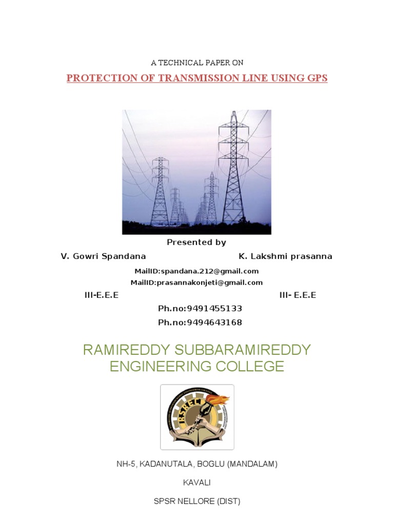 GPS-Based Transmission Line Protection | PDF | Global Positioning ...
