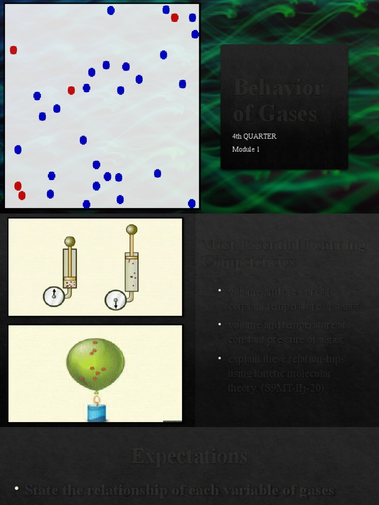 Gas Behavior: Boyle's and Charles's Laws | PDF | Gases | Molecules