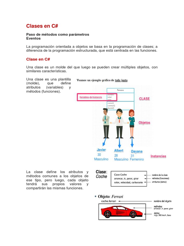 Clases en C# G1 | Descargar gratis PDF | C Sharp (lenguaje de ...