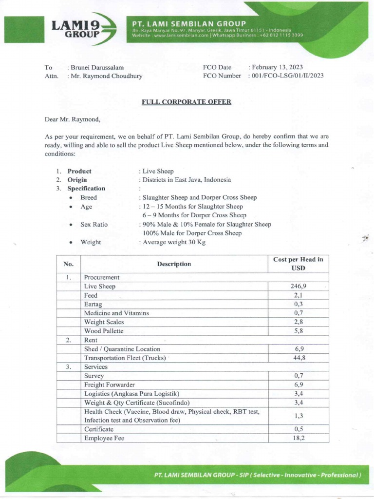 Fco Brunei Darussalam 2023-1 PDF | PDF