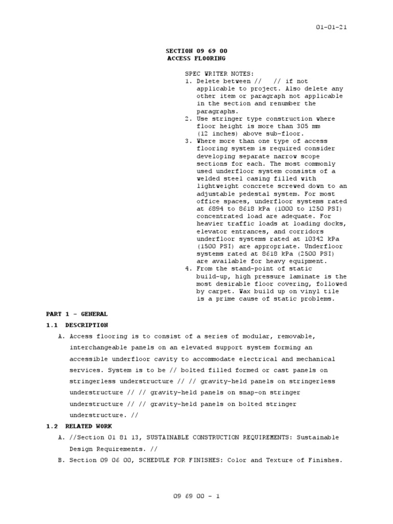 Stringerless Access Flooring Guide | PDF | Computers | Technology ...