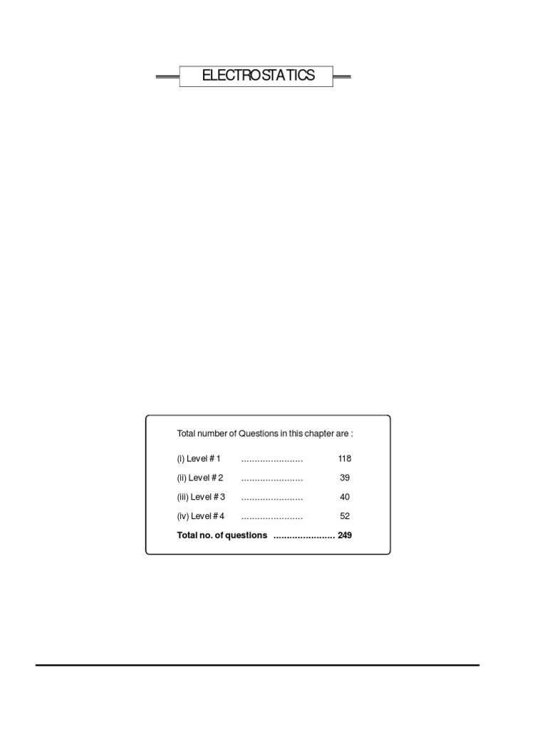 1 - Electrostatics - Ex # 1 - 4 Module-4 | PDF
