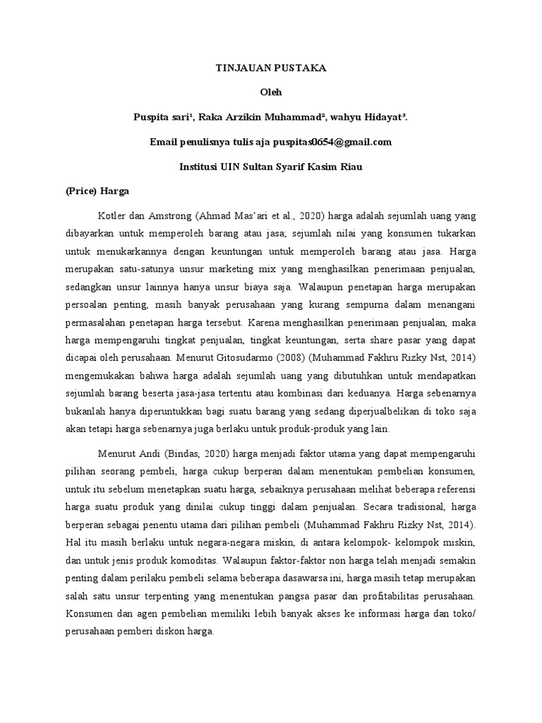 TINJAUAN PUSTAKA PRAKTIKUM.docx | PDF