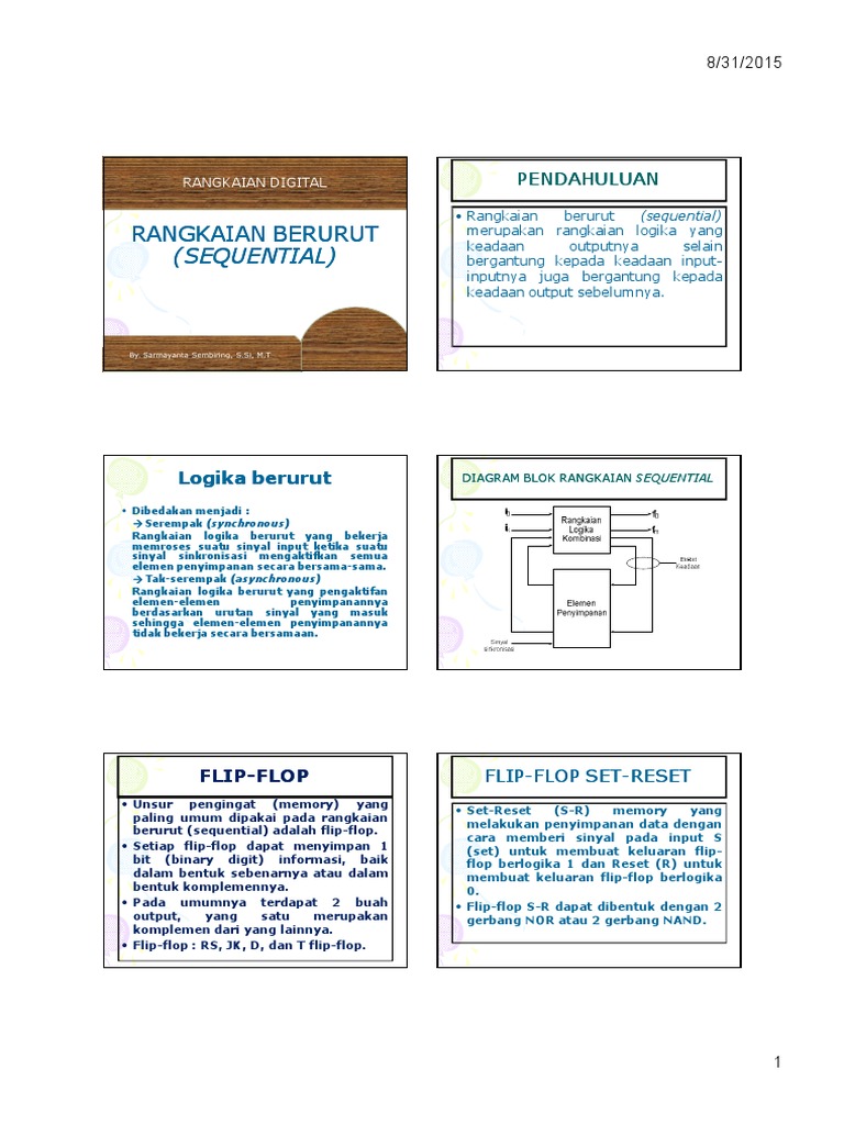 9M RANGKAIAN BERURUT (SEQUENTIAL) - PPT (Compatibility Mode) | PDF