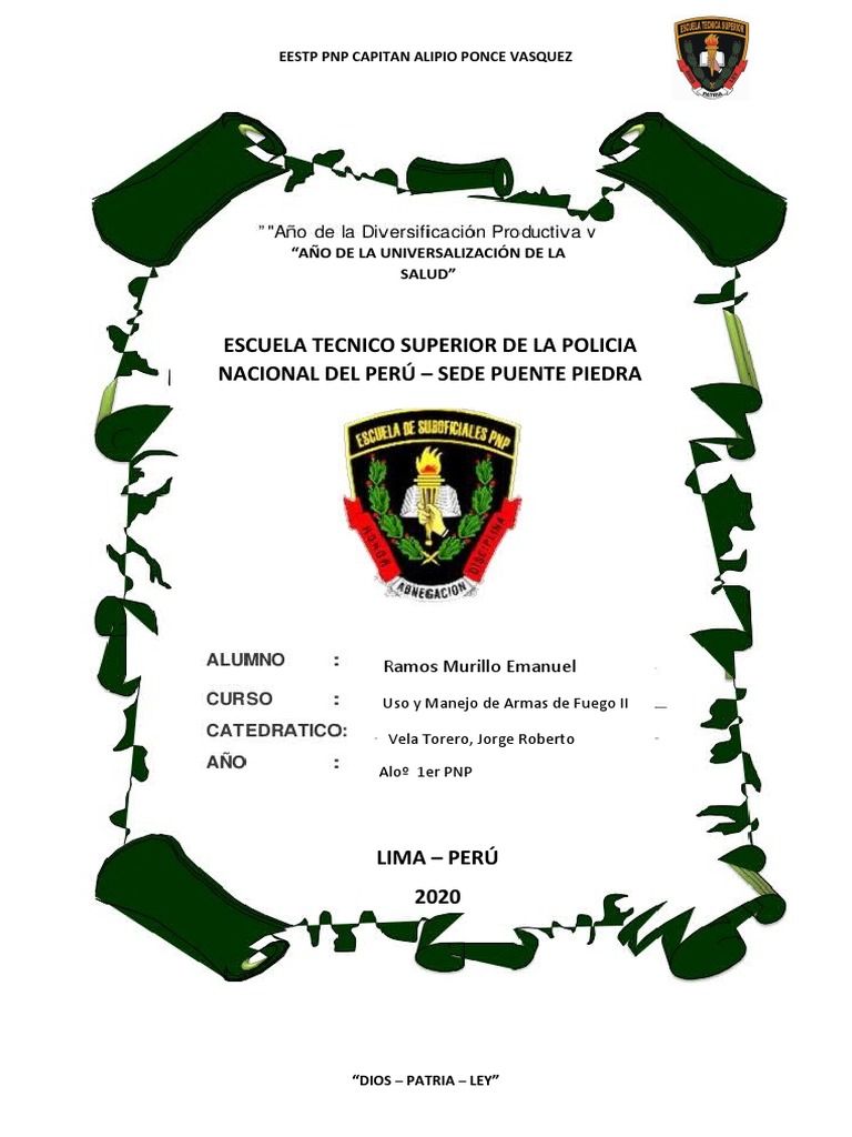 Estudio General de Las Municiones-Ramos Murillo Emanuel Alexander | PDF