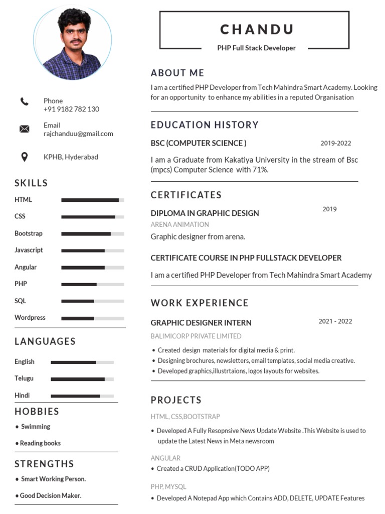 Chandu Resume (PHP) | PDF