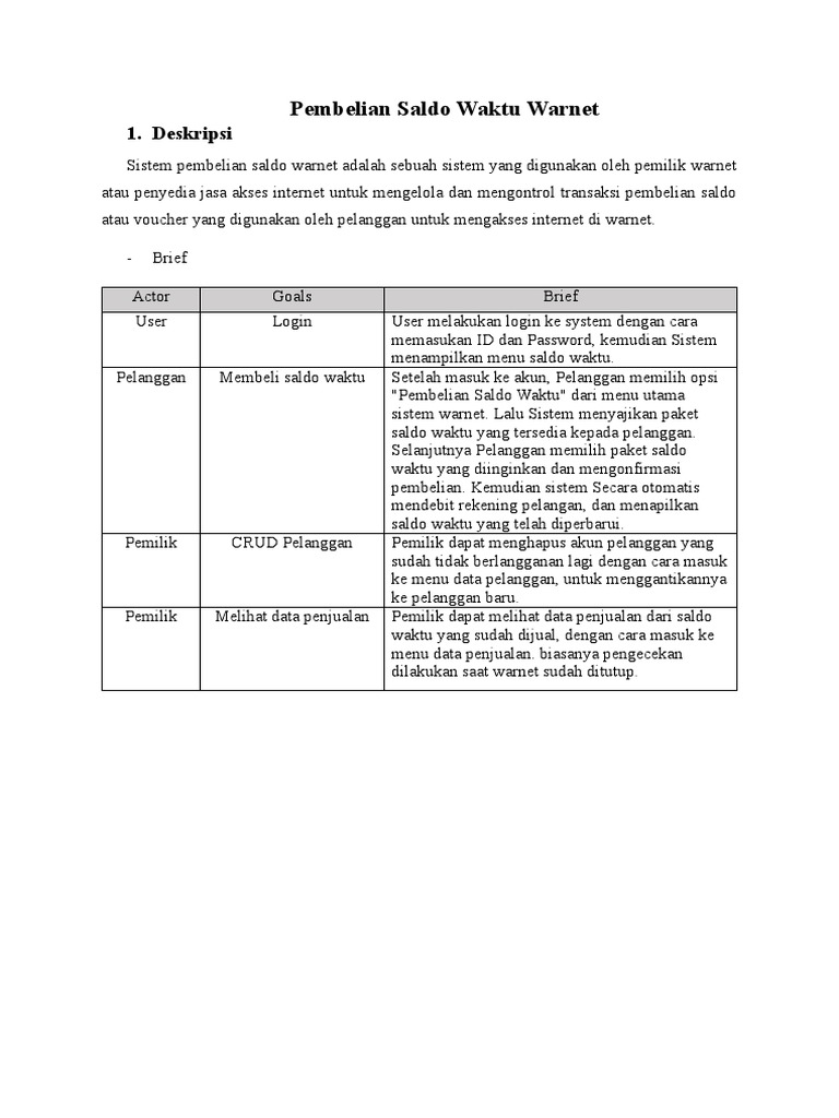 Use Case Kelompok 5 RPL Revisi | PDF
