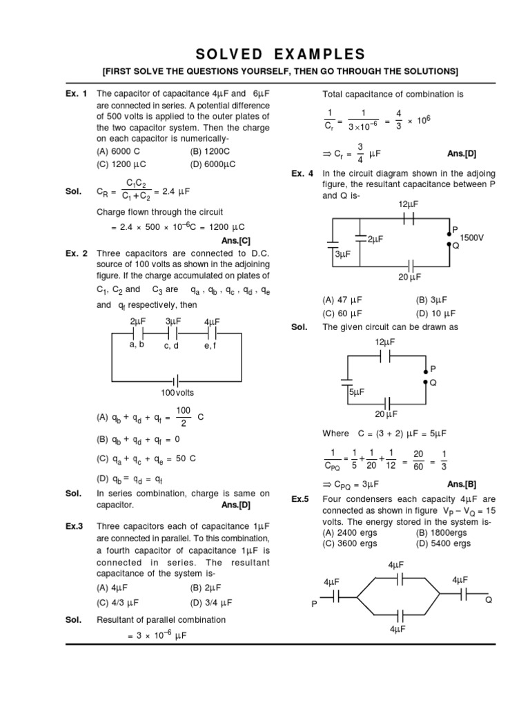 2 - Capacitance - Solved Example Module-4 | PDF