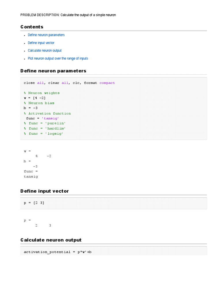 ANN Matlab | PDF | Artificial Neural Network | Computational Neuroscience