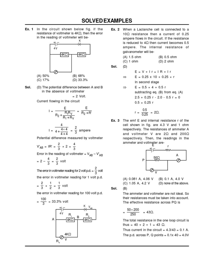 4 - Electrical Instrument - Solved Exam. Module-4 | PDF 4 - Electrical Instrument - Solved Exam. Module-4 | PDF