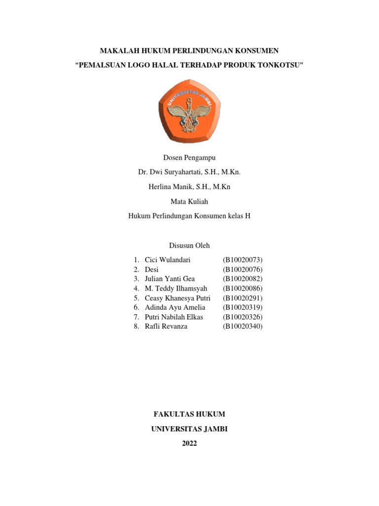 Makalah Kelompok 3 Perlindungan Konsumen PDF | PDF Makalah Kelompok 3 Perlindungan Konsumen PDF | PDF