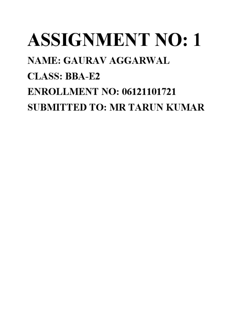 Ens Assignment 1 | PDF