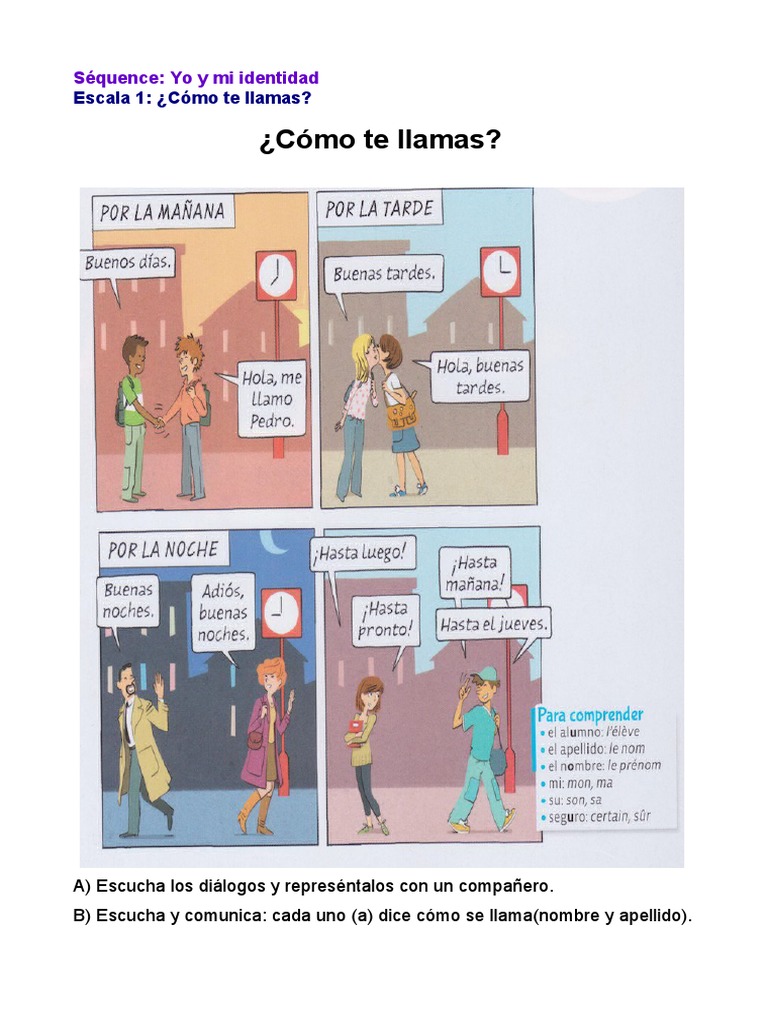 01 ¿Cómo Te Llamas? PDF | PDF