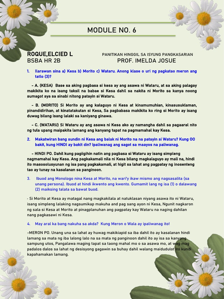 Module-No 6 PDF | PDF