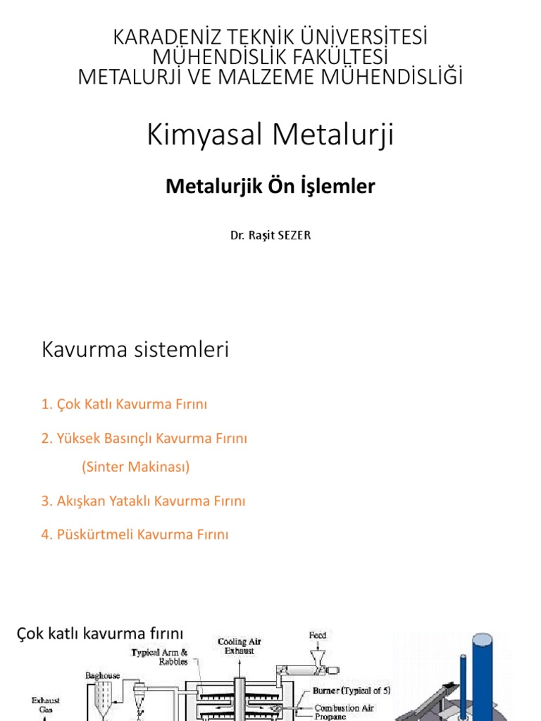 Kimyasal Metalurji - 4 - Metalurjik On Islemler PDF | PDF