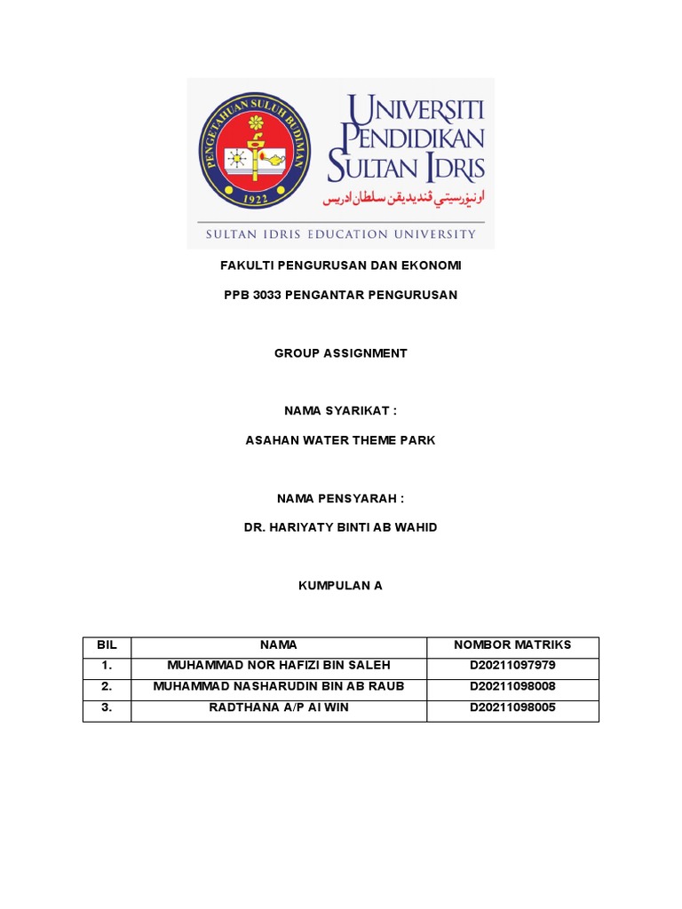 Report PPB Assignment G3 | PDF