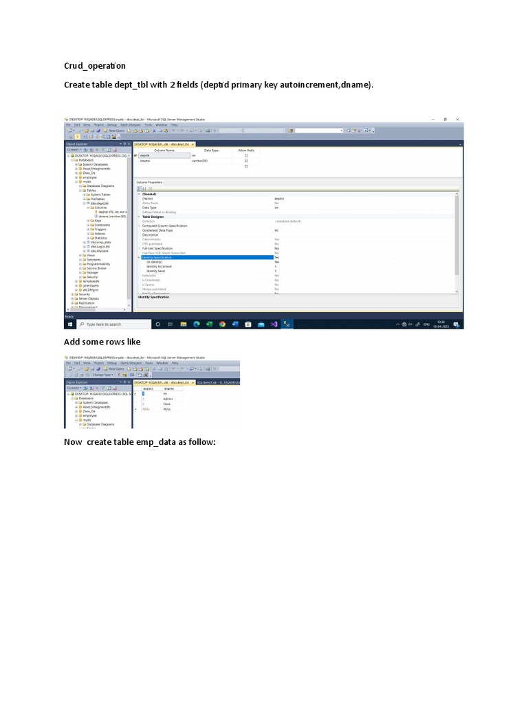Crud Operation | PDF