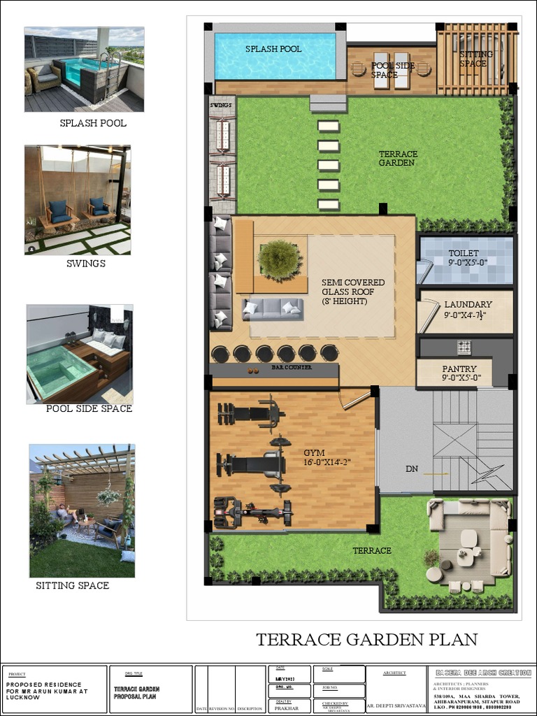 Arun Ji Terrace Plan With Column 02-05-23 PDF | PDF | Buildings And ...