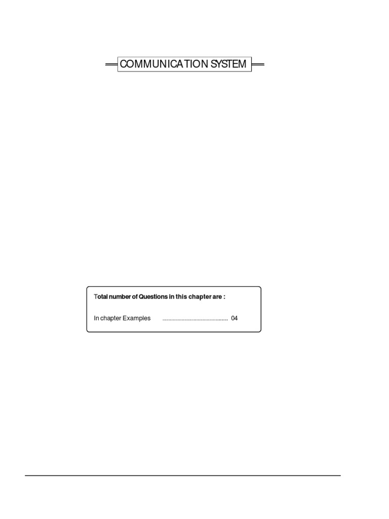 2 Communication System Theory Module-6 | PDF