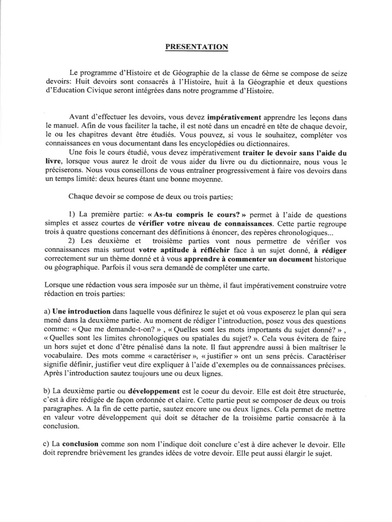 Histoire Geo 6e PDF | PDF