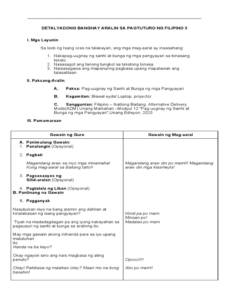 Sanhi at Bunga FS | PDF