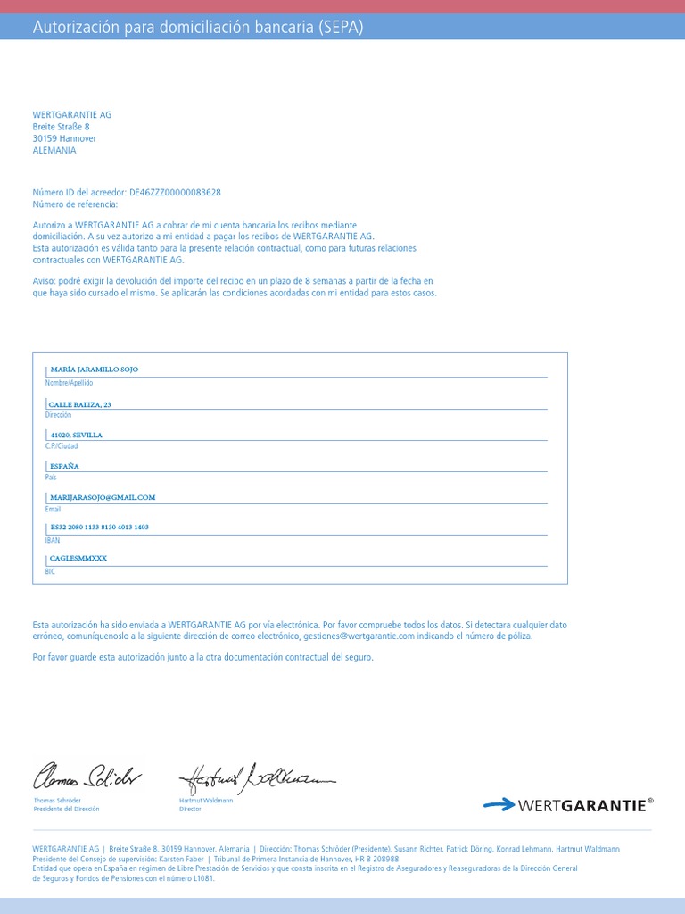 Mandato SEPA PDF | PDF