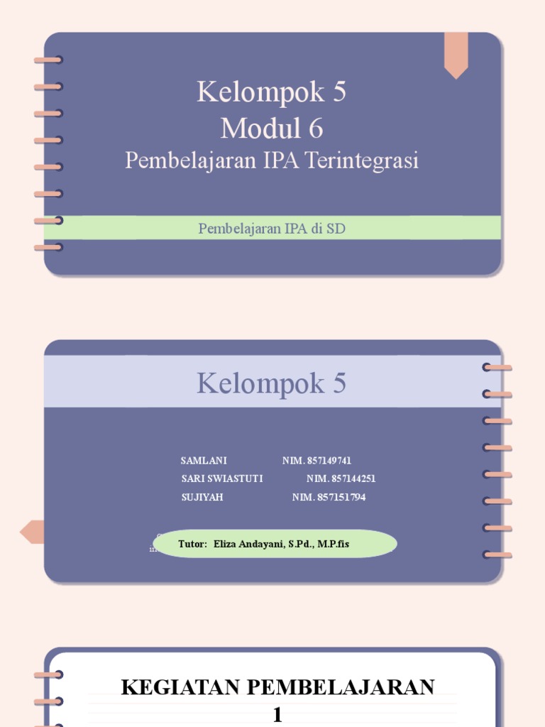 Makalah Ipa Modul 6 Kel 5 | PDF