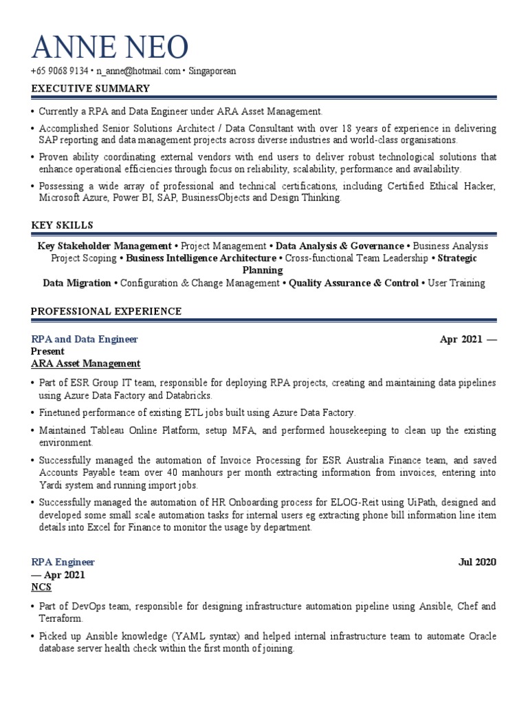 Anneneo Singapore 20 Yrs Pdf Microsoft Sql Server Microsoft Azure 