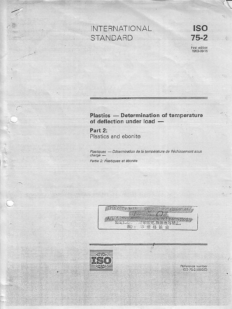 Iso 75 1993 02 | PDF