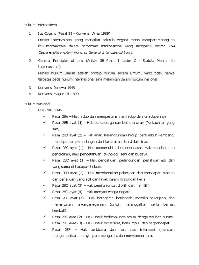 Pasal HAM | PDF