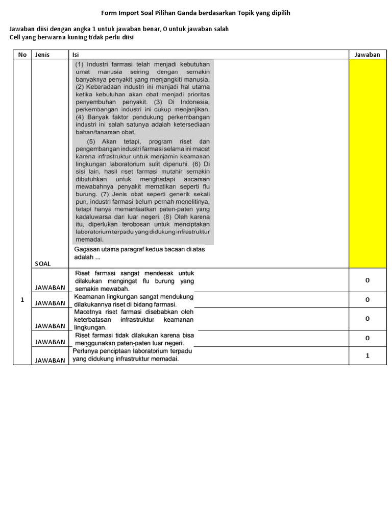 Soal To PPU 1 | PDF