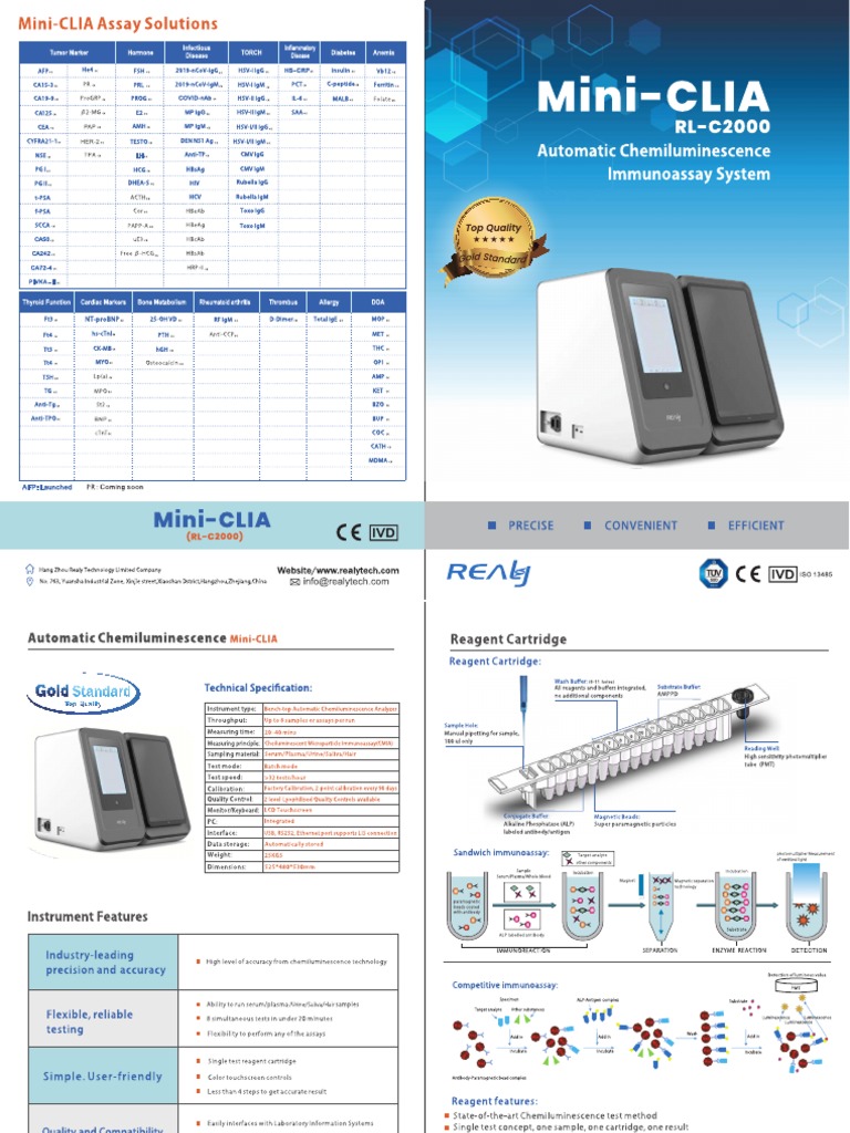 C2000 Mini CLIA System 2023 | PDF