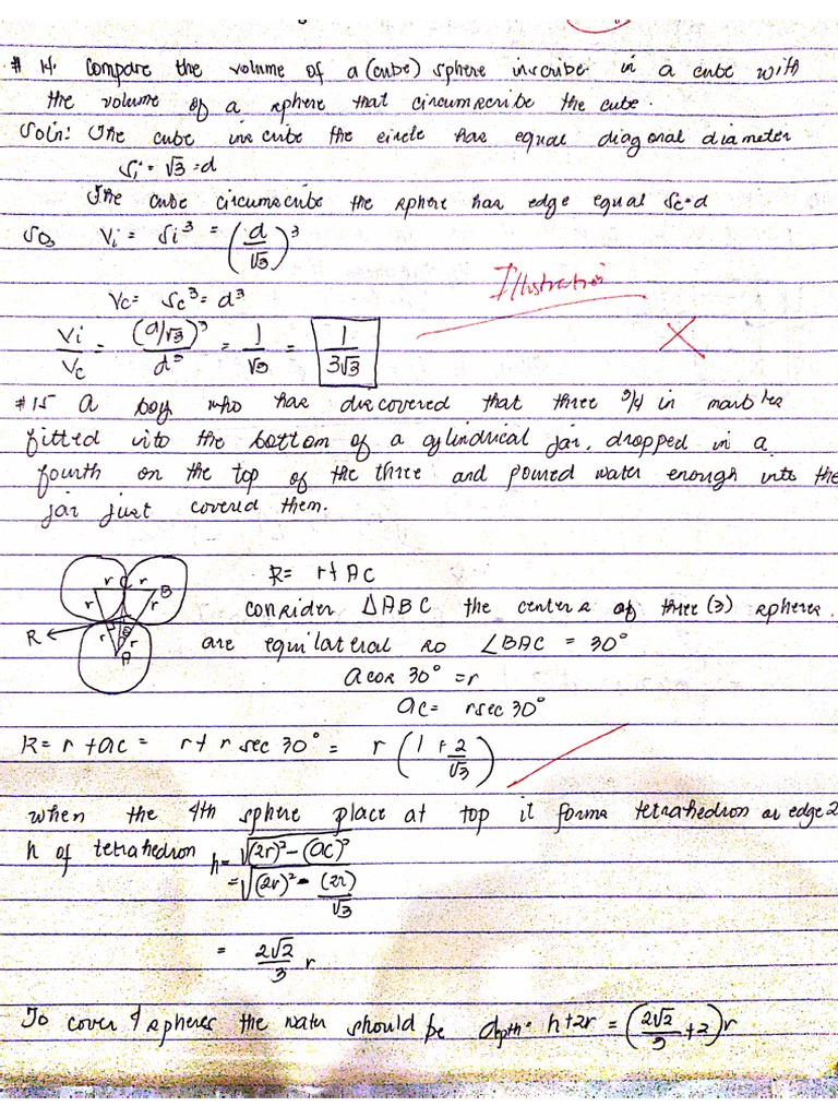 Solid Mensuration Problems & Solutions.pdf | PDF
