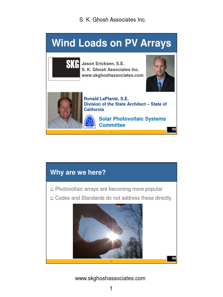Wind Load Guidelines for PV Arrays | PDF | Photovoltaics | Photovoltaic ...