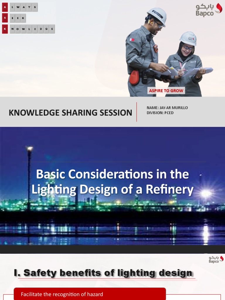 Basic Considerations in Lighting Design - r001B | PDF