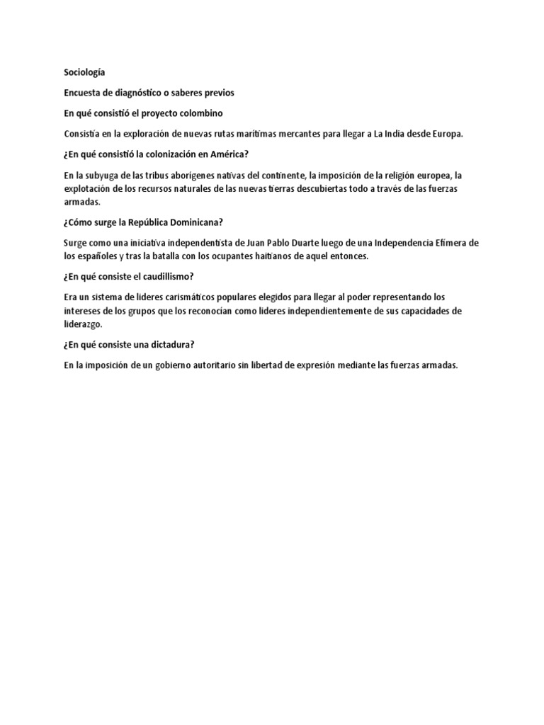 Sociología_Saberes Previos.docx | PDF