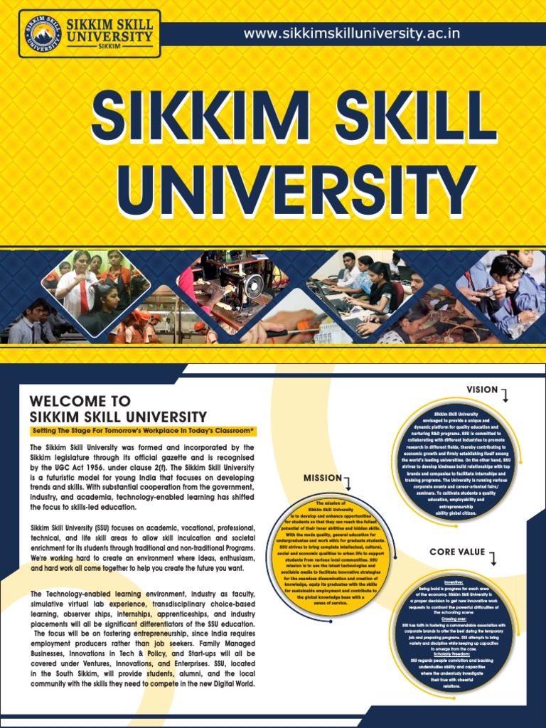 Sikkim Skill University Prospectus PDF | PDF